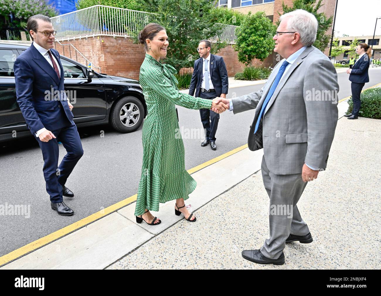 Crown Princess Victoria and Prince Daniel attend a climate meeting at ...