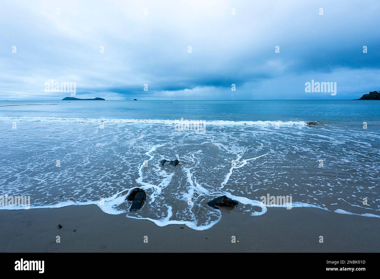 Kewarra Beach with Tropical Cyclone Gabrielle lurking over the Coral ...