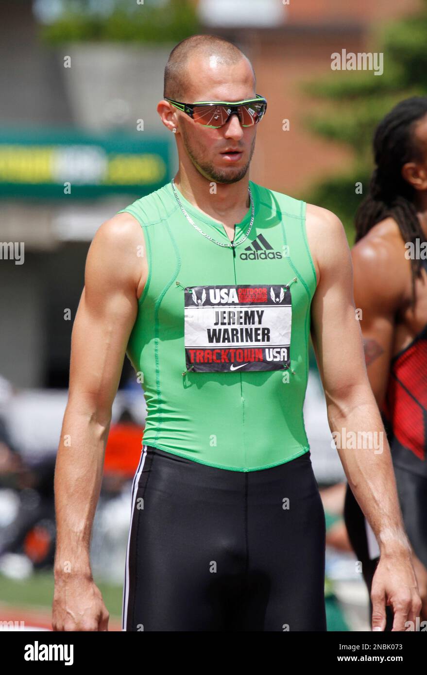 Jeremy Wariner is shown before the 400 meter final during the U.S ...
