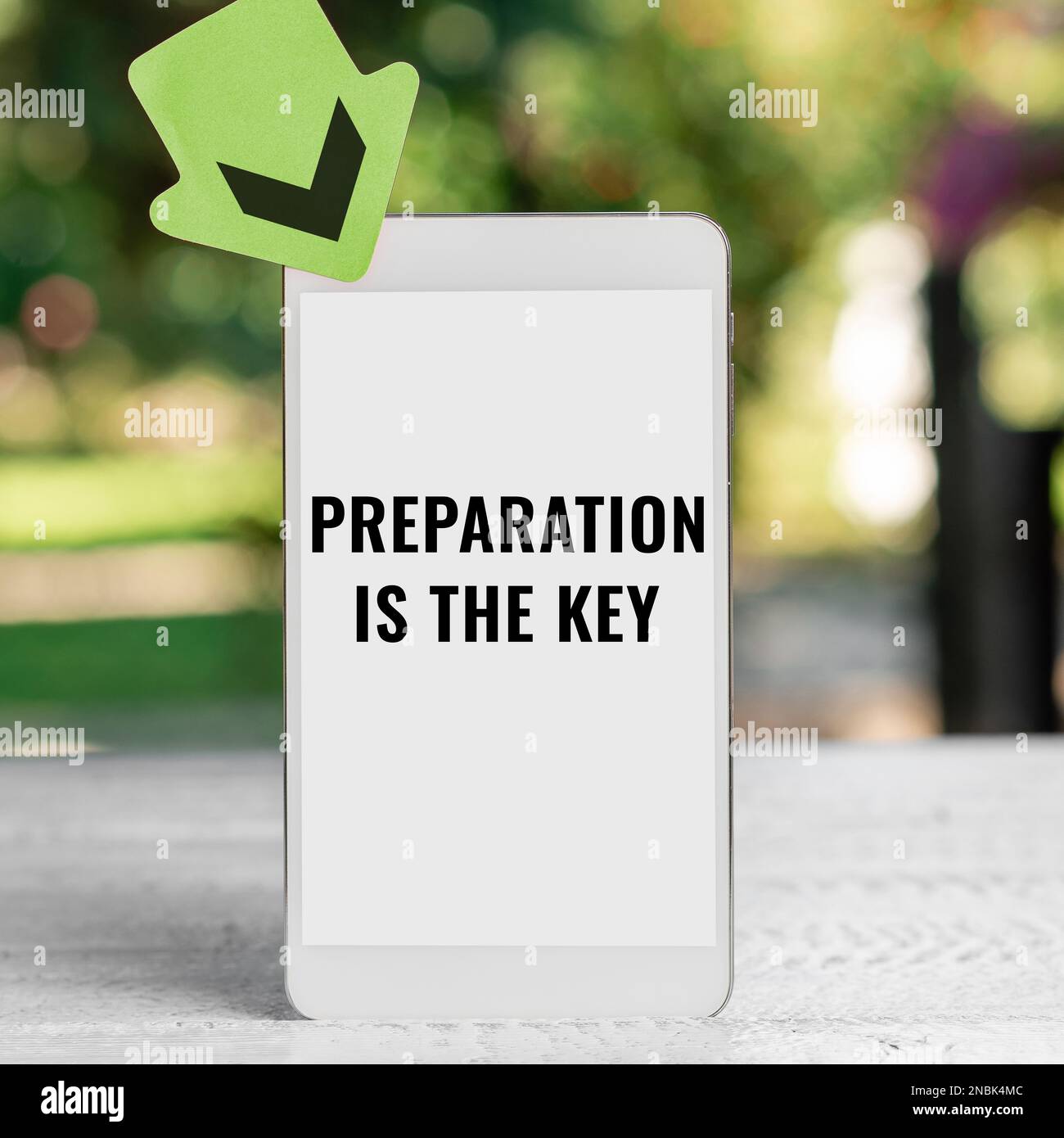 Sign displaying Preparation Is The Key. Business overview action of ...