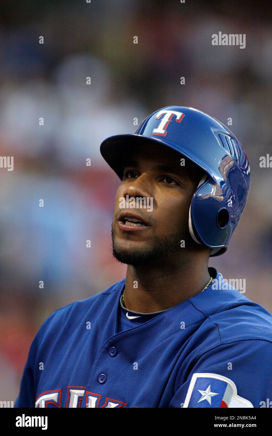 Texas Rangers' Elvis Andrus during an interleague baseball game against ...