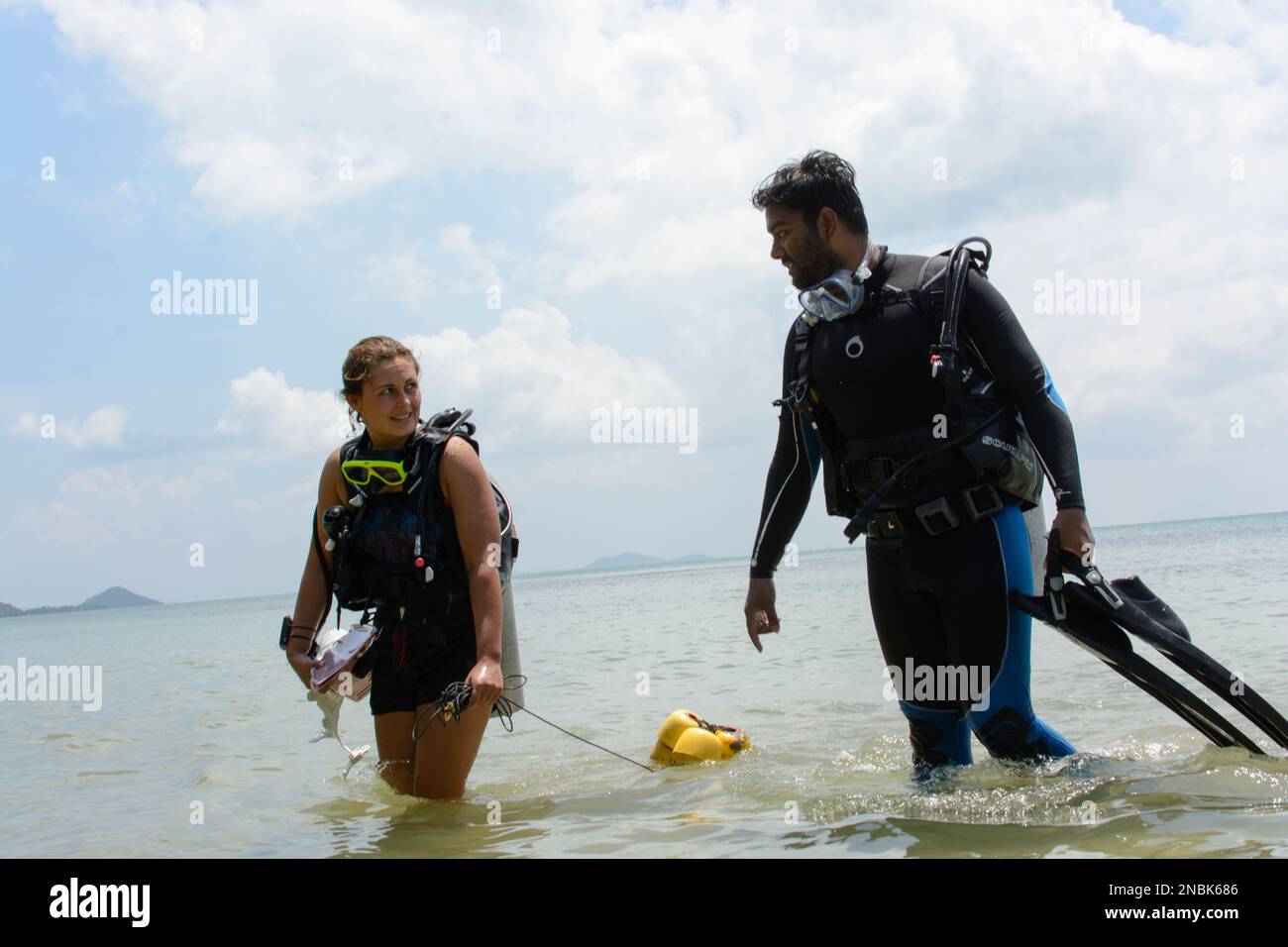 Marine biologists and volunteers at Marine Conservation Cambodia ...