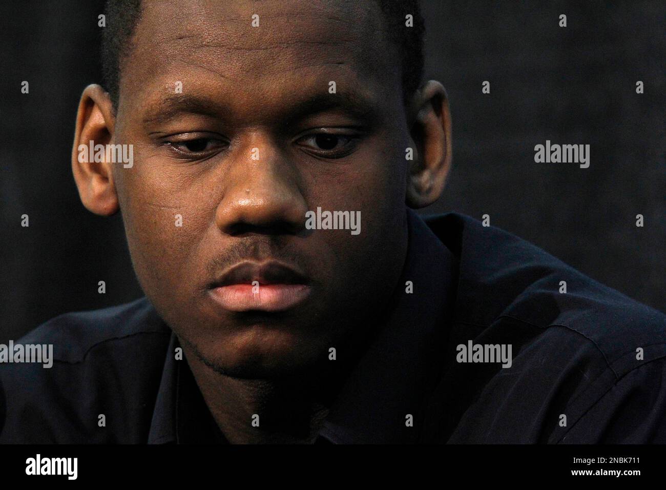 Philadelphia 76ers's Lavoy Allen during a news conference Friday, June ...