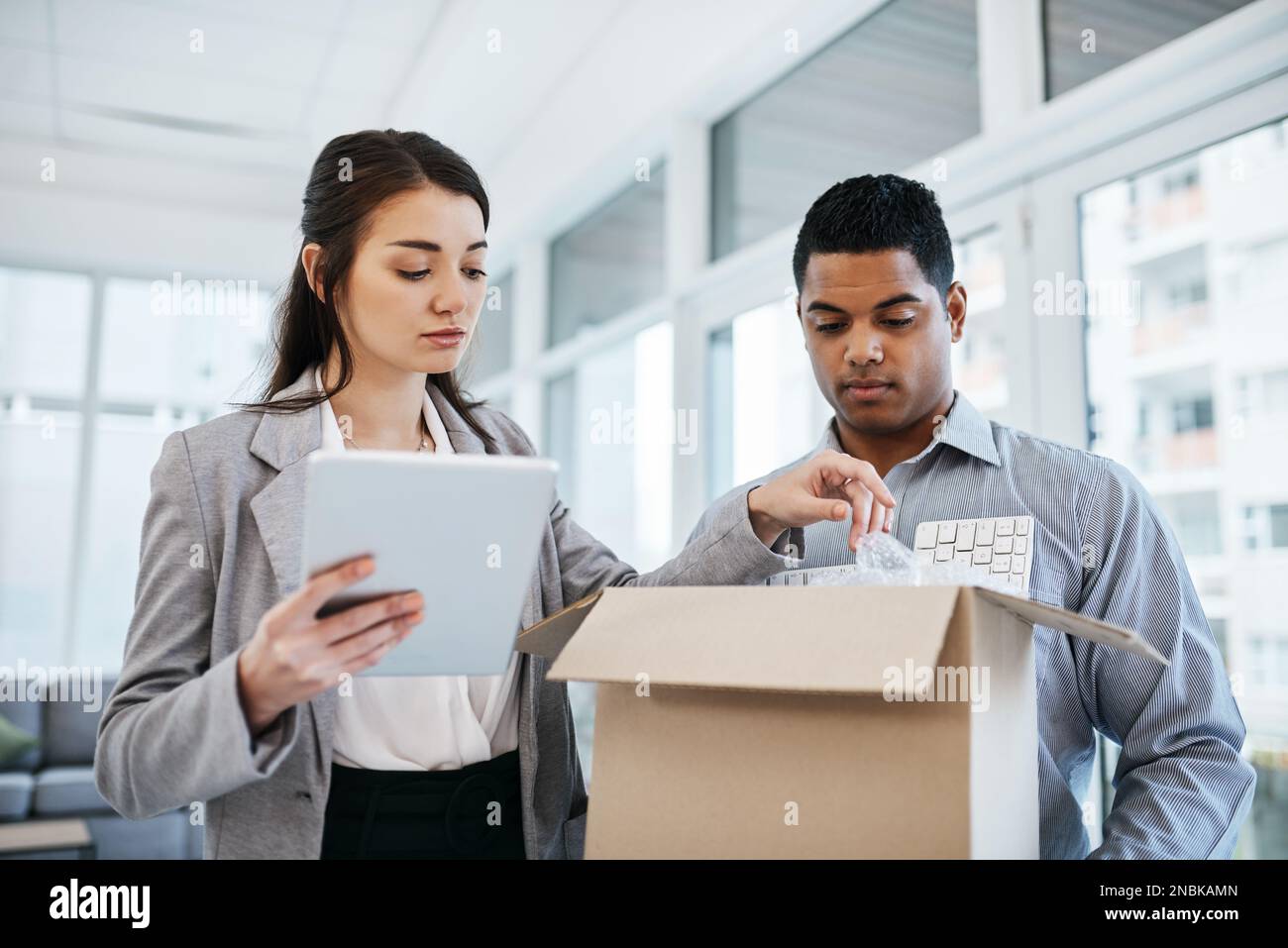 Upgraded technical equipment for upgraded staff performance. a young ...