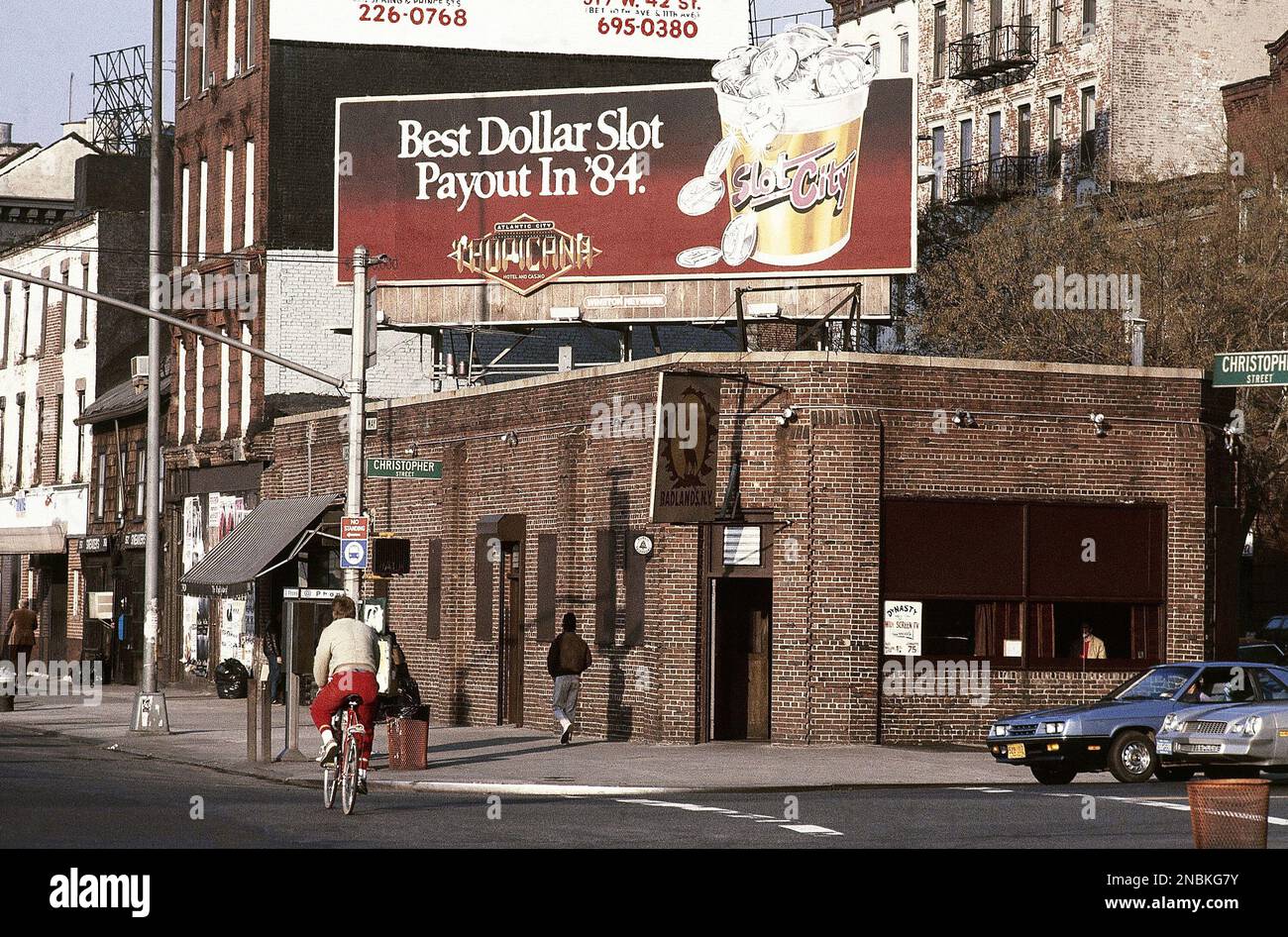 Badlands gay bar in the West Village, New York, Dec. 10, 1985. (AP ...