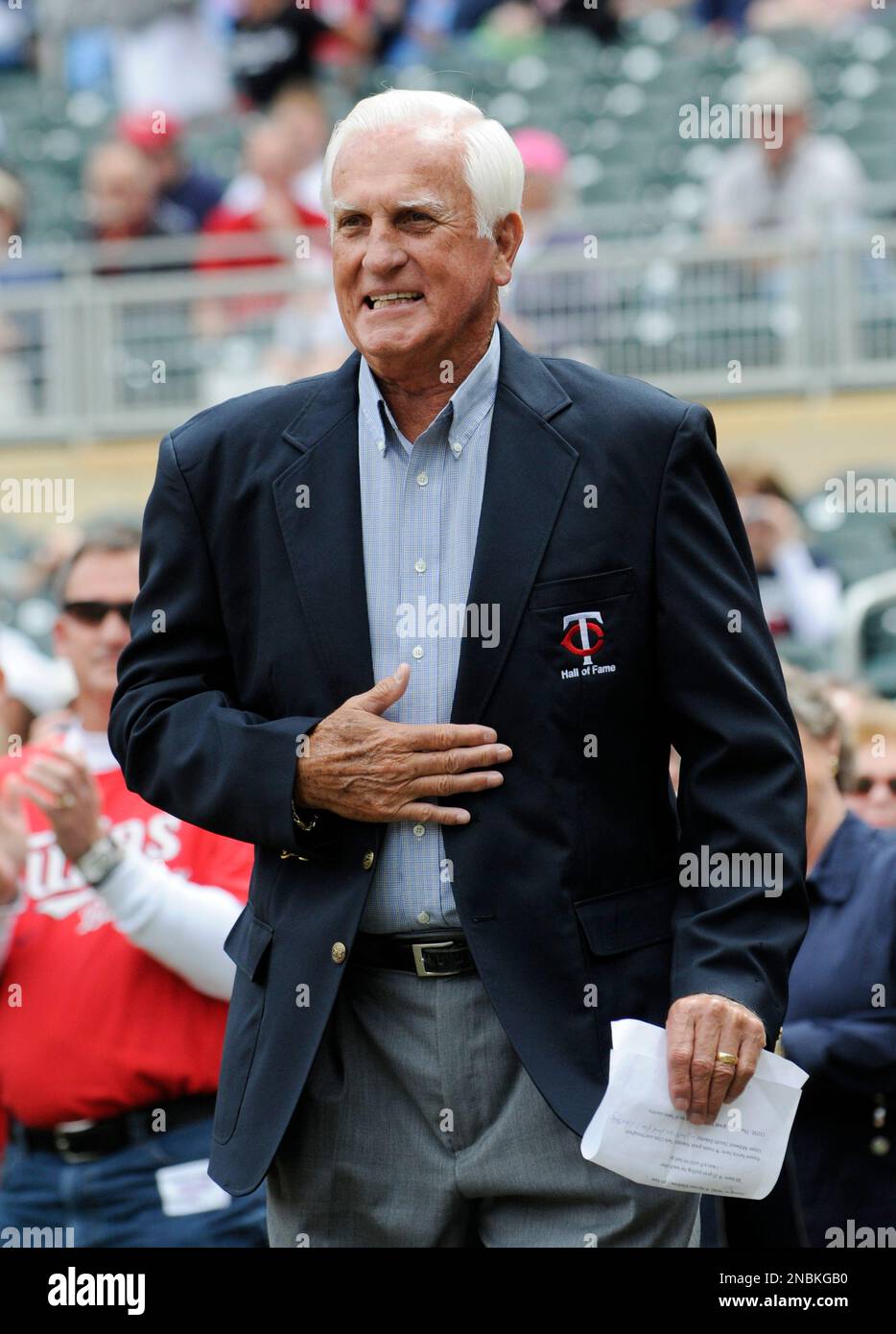 In a photo made June 11, 2011, former Minnesota Twins pitcher Jim Perry ...
