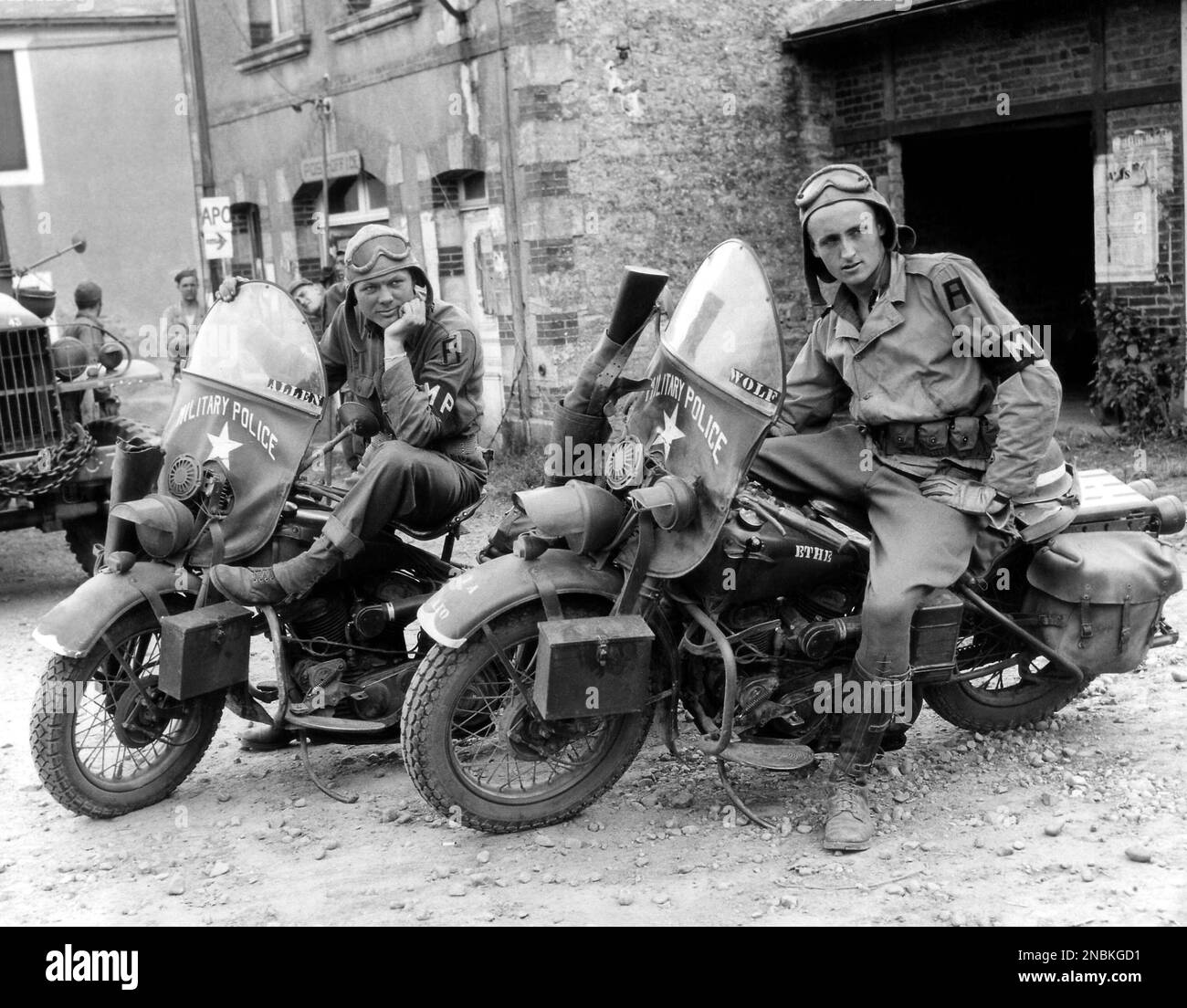 Pvt. Ellis Allen, Durham, N.C. and Pfc. Louis Wolf, Chicago, Ill. are ...
