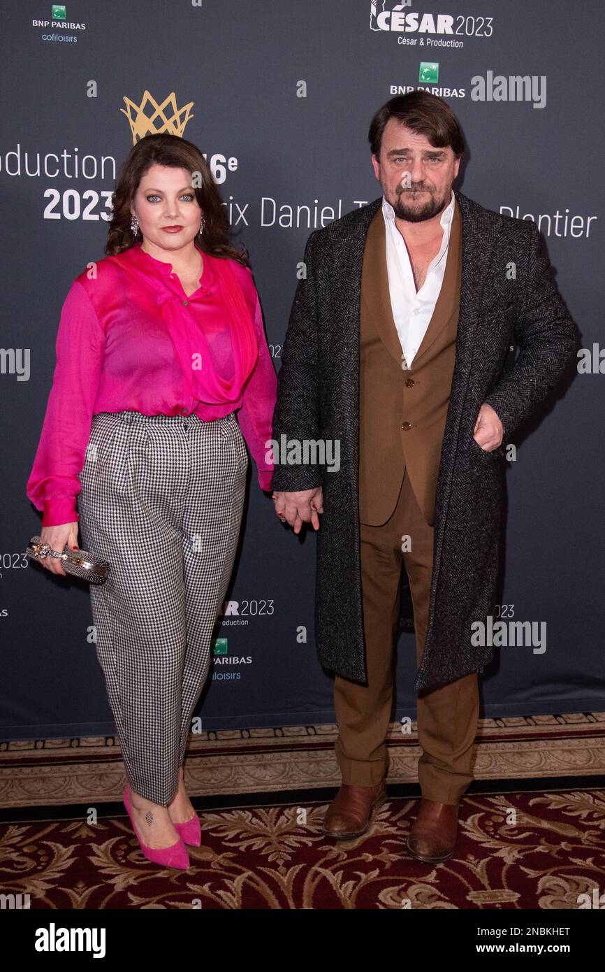 Paris, France on February 13, 2023. Sophie Guillemin and Thierry Godard ...