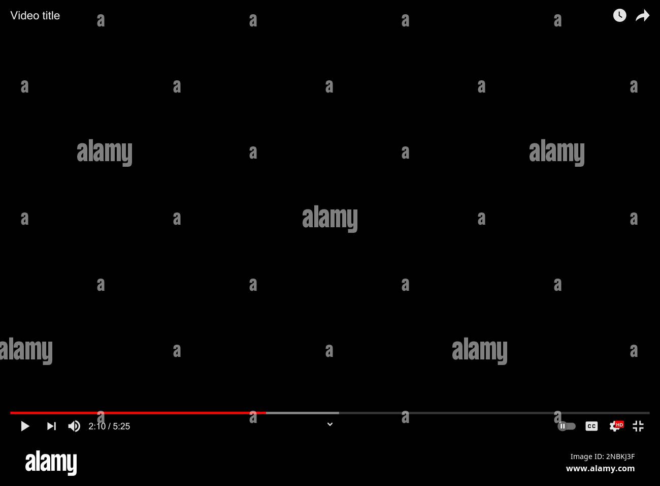 Youtube video player frame for social media Stock Vector Image & Art ...