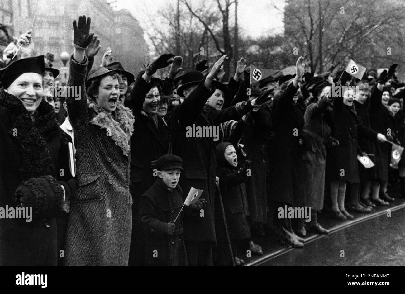 The population of Brno welcomed the German troops during the occupation ...