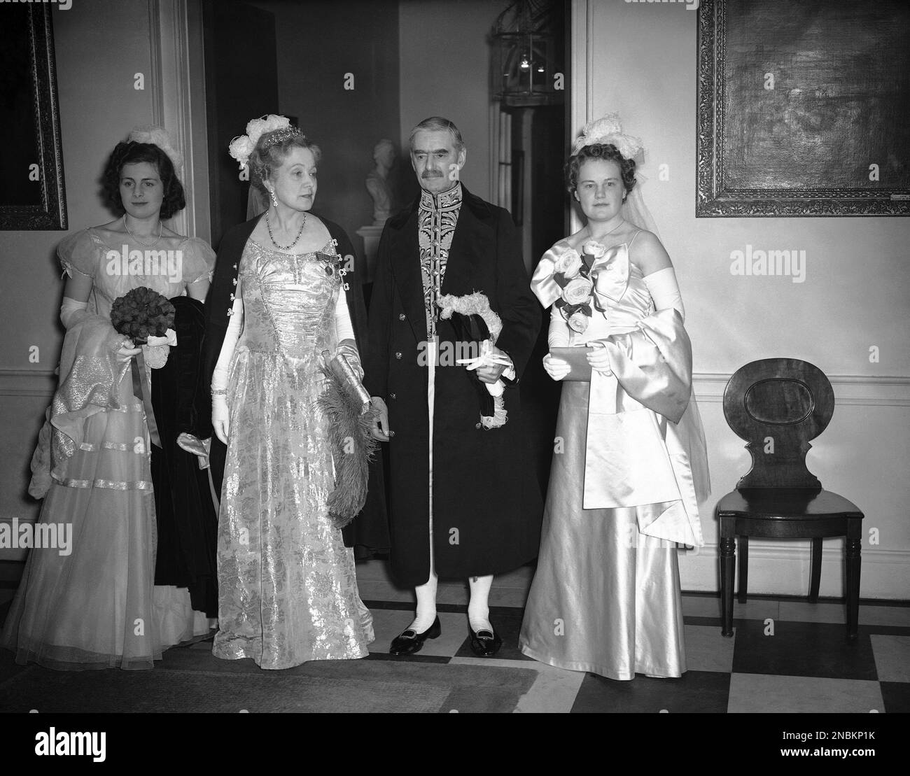 Valerie Cole, niece of Mrs. Anne Chamberlain, was presented at the ...