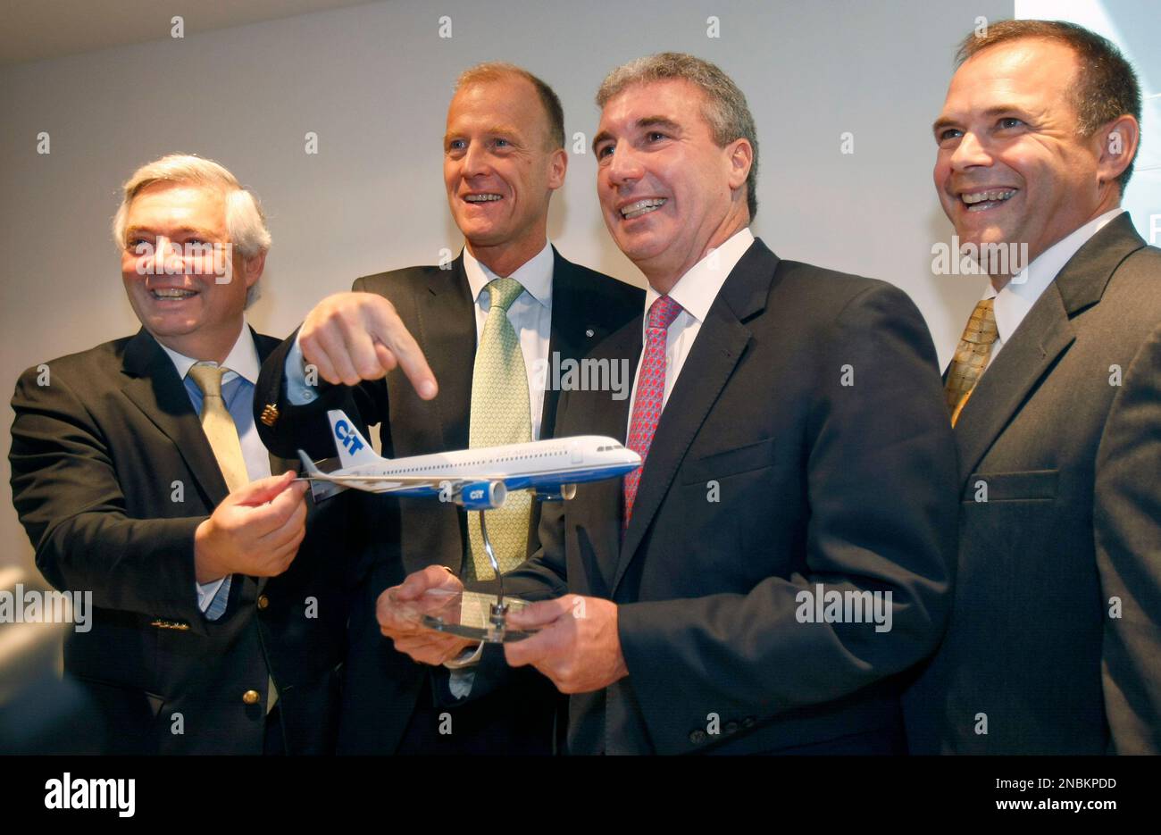 Airbus chief operating officer for customers John Leahy, Airbus chief ...