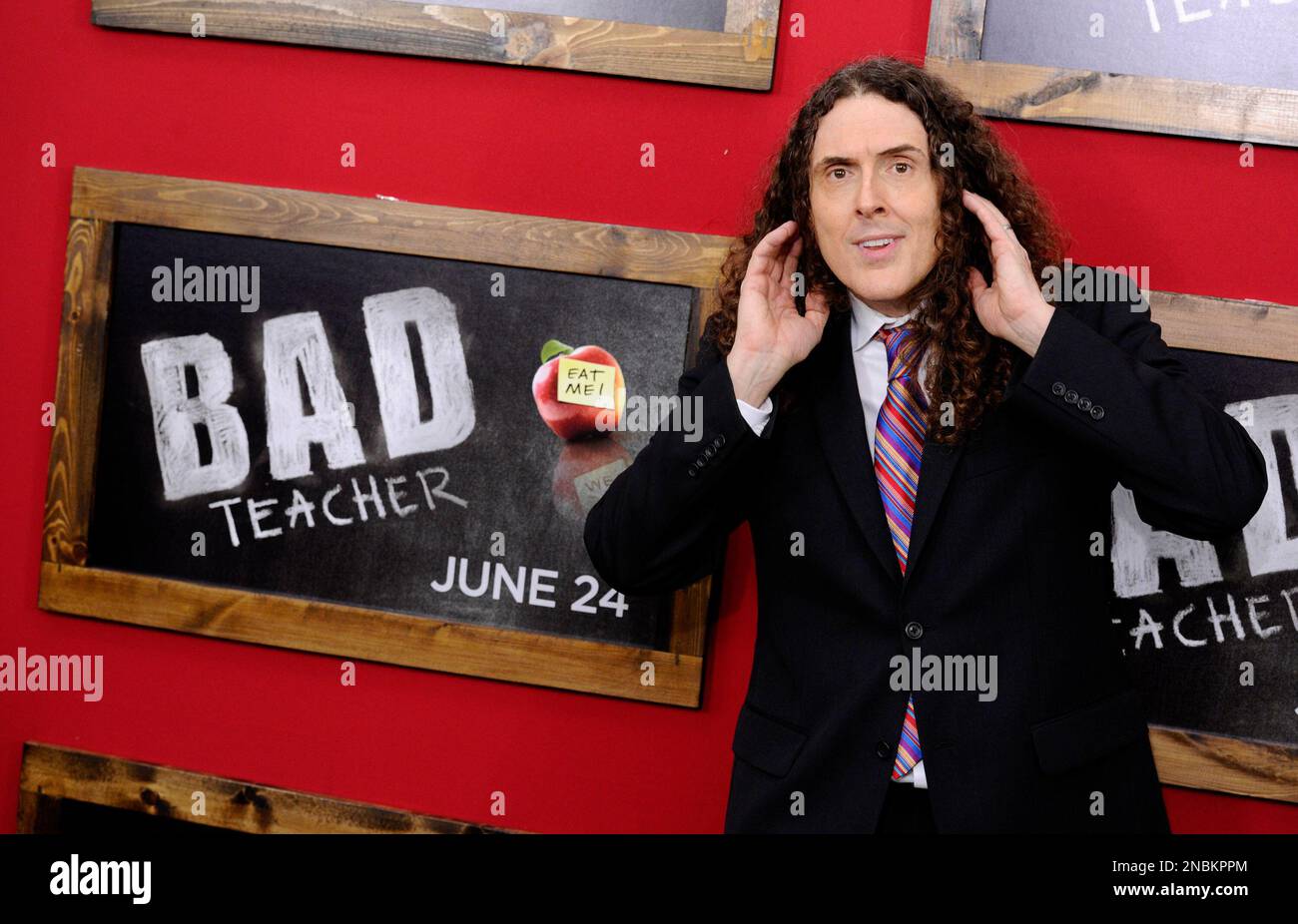 Comedian "Weird Al" Yankovic attends the premiere of "Bad Teacher" at ...
