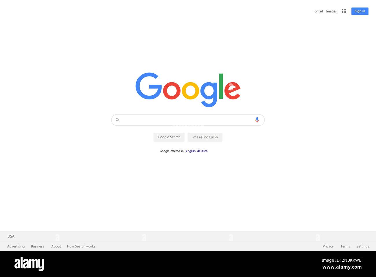 Google search system with empty search bar Stock Vector Image & Art - Alamy