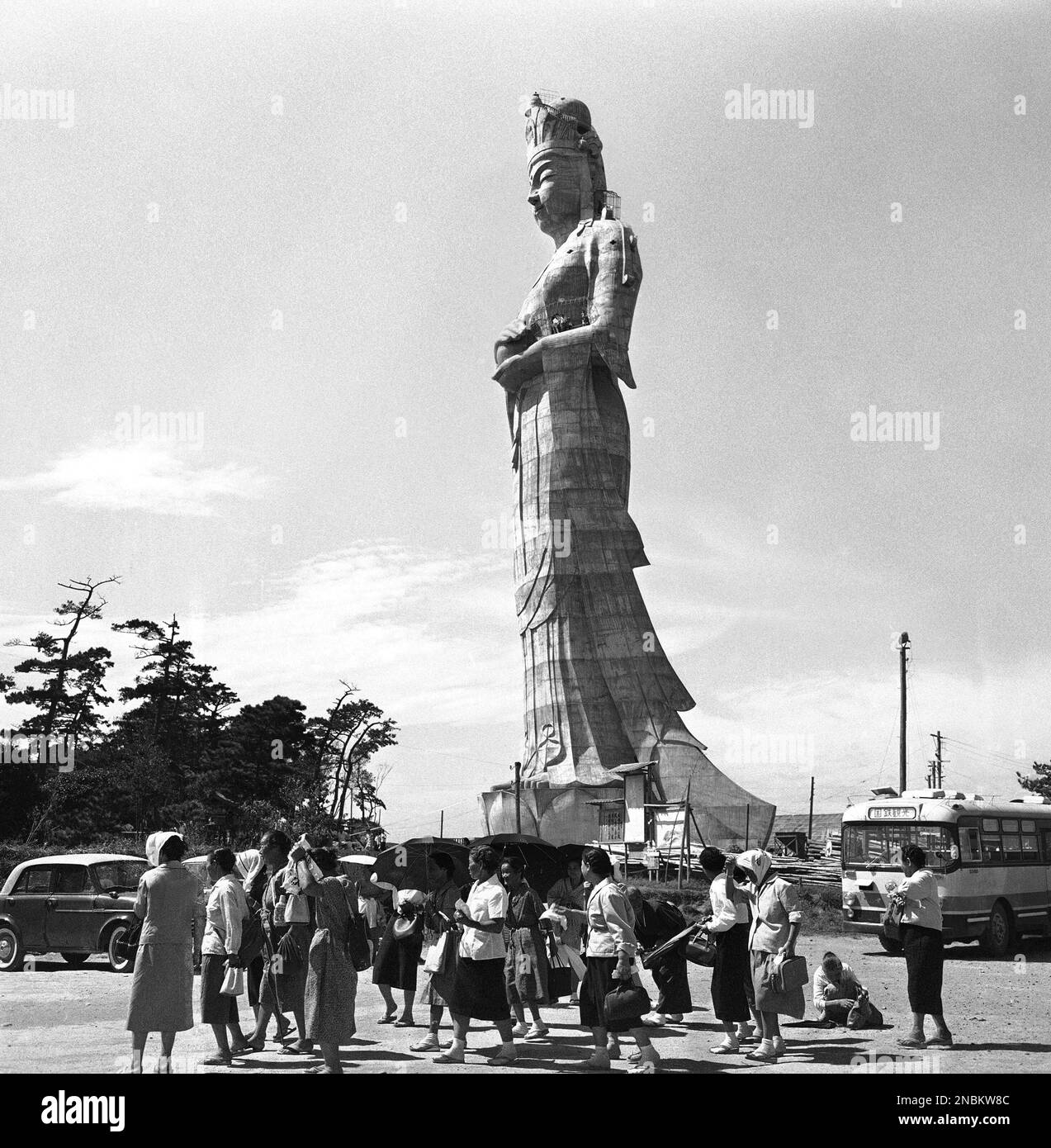 Japan’s 185-foot tall Goddess of Mercy (Kwannon) has begun her watch ...