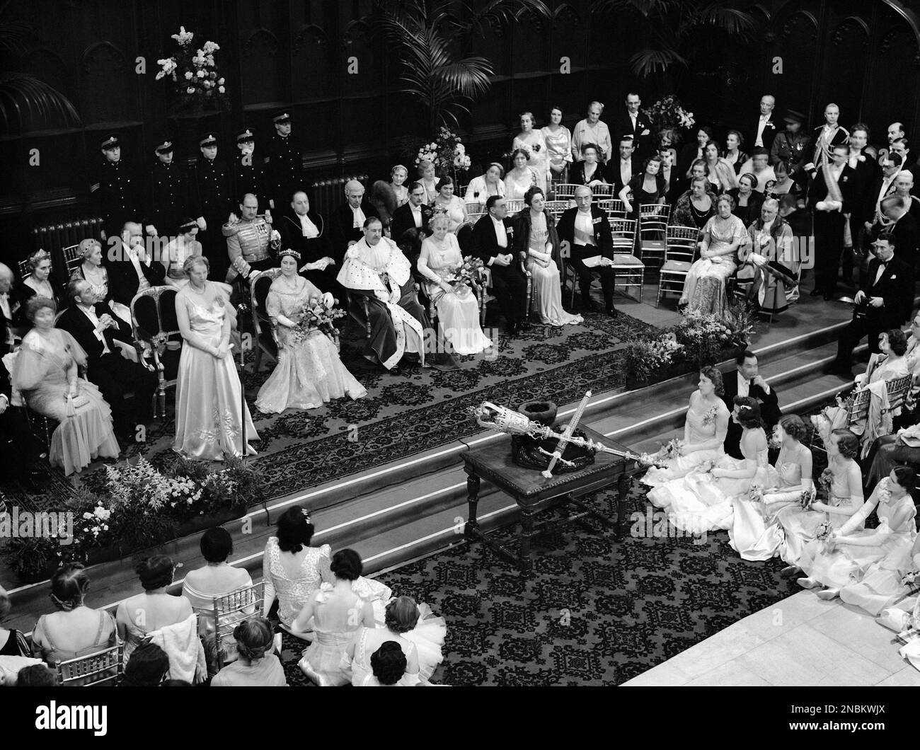 Queen Elizabeth attended a party and reception in aid of the National ...