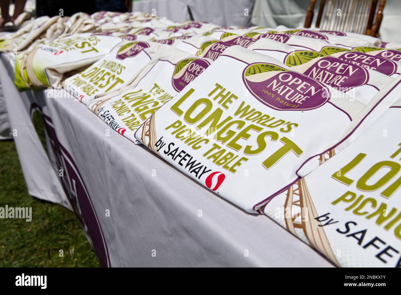 Safeway gave out t-shirts commemorating the launch of the company's ...