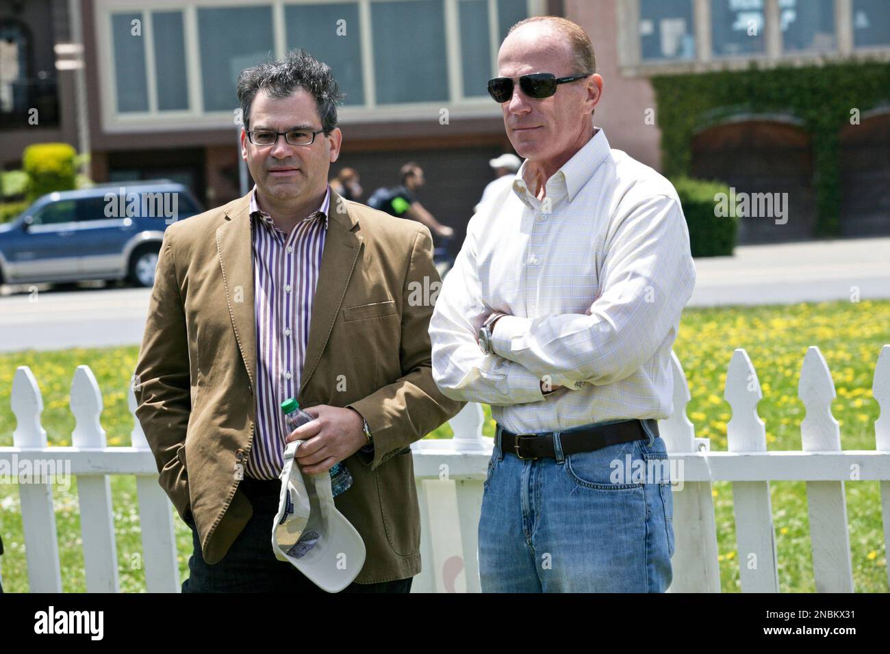 Mike Minasi, president of marketing at Safeway, left, and Karl ...