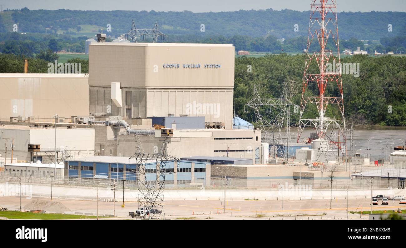 The Cooper Nuclear Power Station is seen near Brownville, Neb., Sunday ...