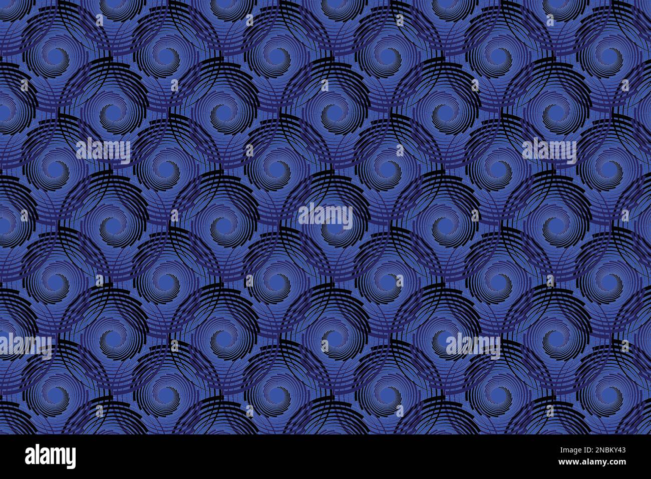 Seamless blue abstract circle pattern design background - vector ... Seamless blue abstract circle pattern design background - vector ...
