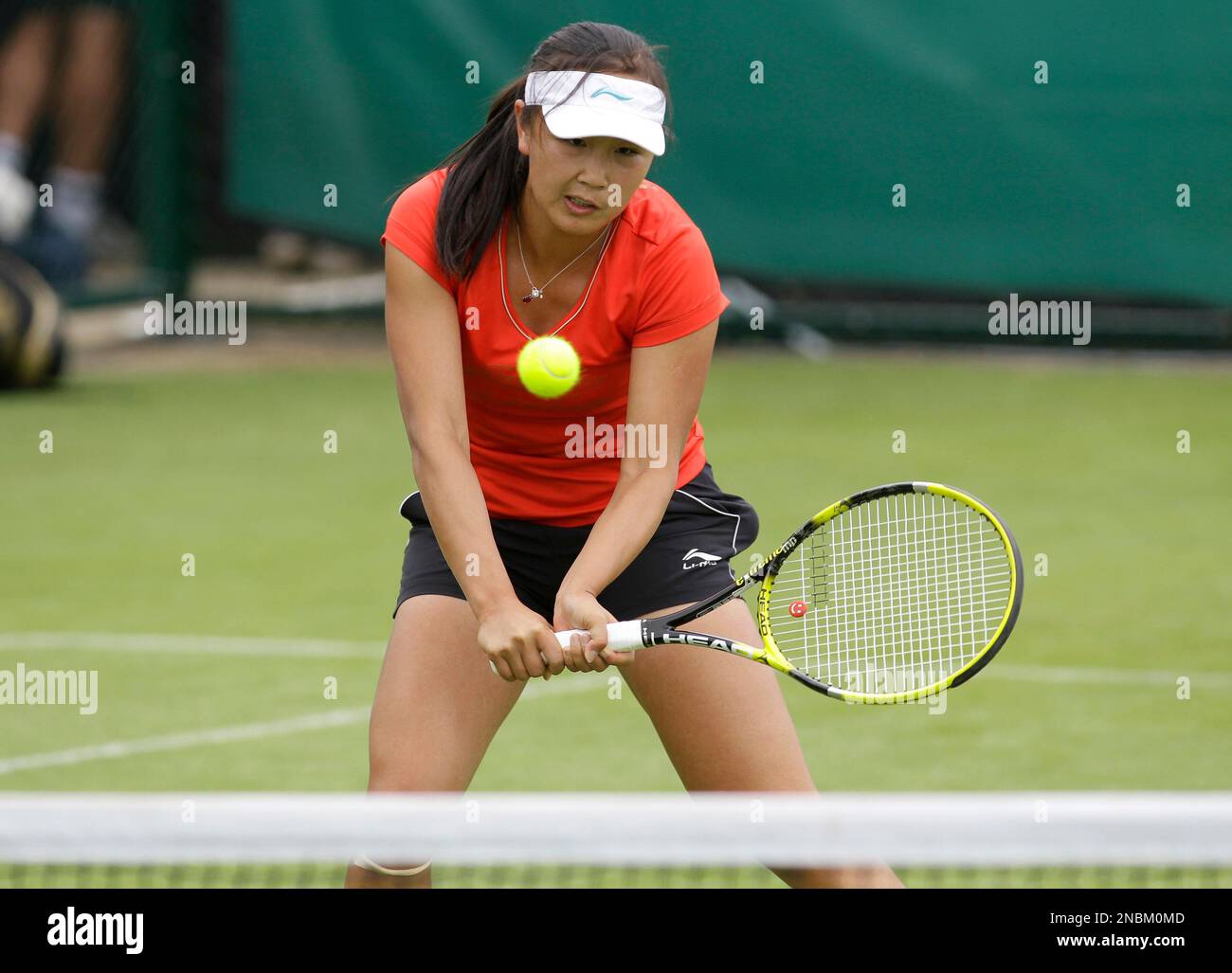 China's Peng Shuai in action during a practice session at the All ...