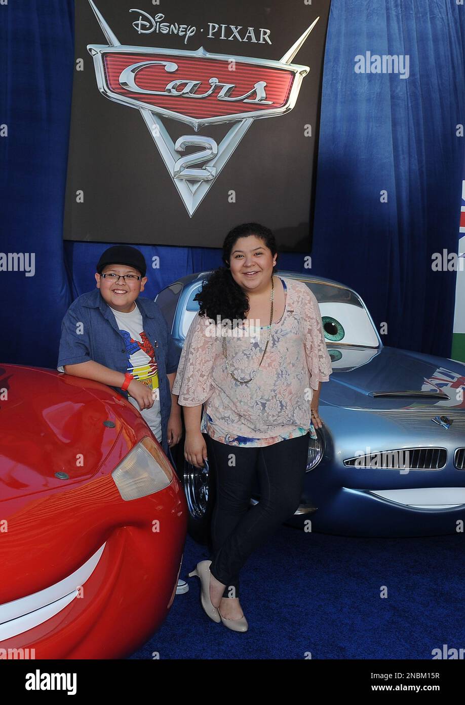 Rico Rodriguez, at left, and Raini Rodriguez arrives at the world ...