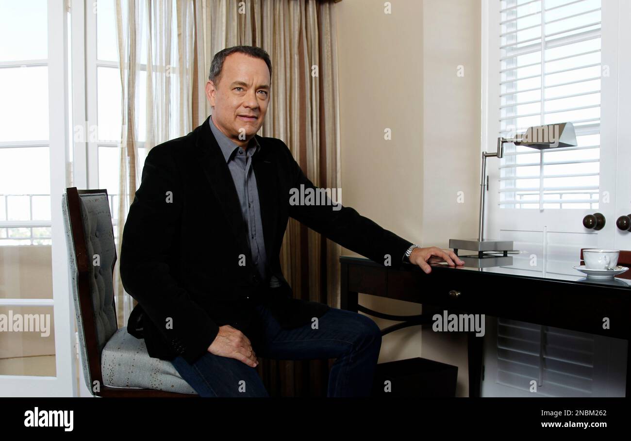 Actor Tom Hanks poses for a portrait in Beverly Hills, Calif., Saturday ...
