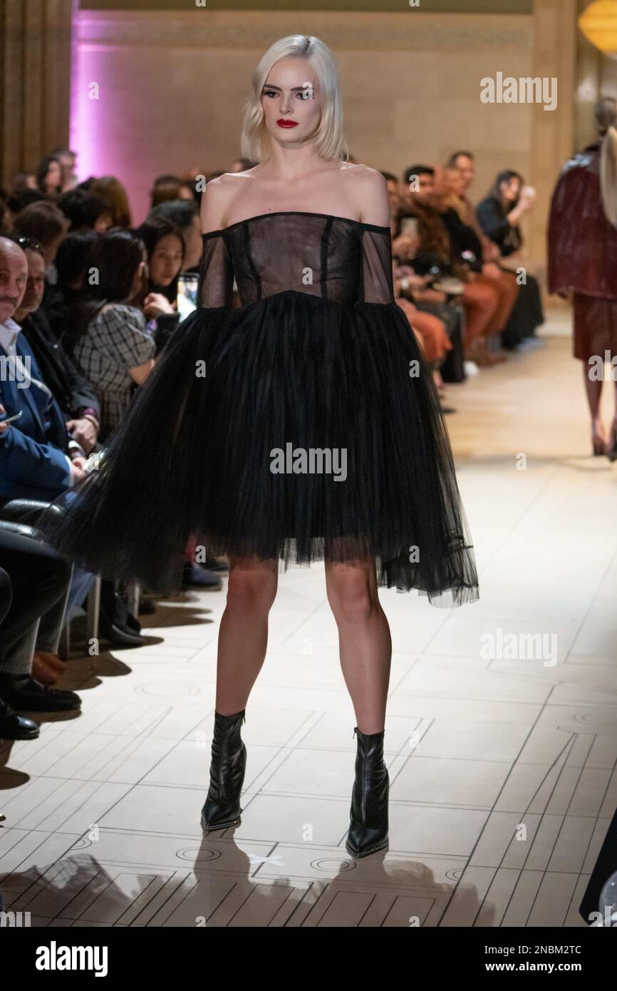 Models walk at the Malan Breton Fantome AW23 NYFW Runway Show at Leman ...