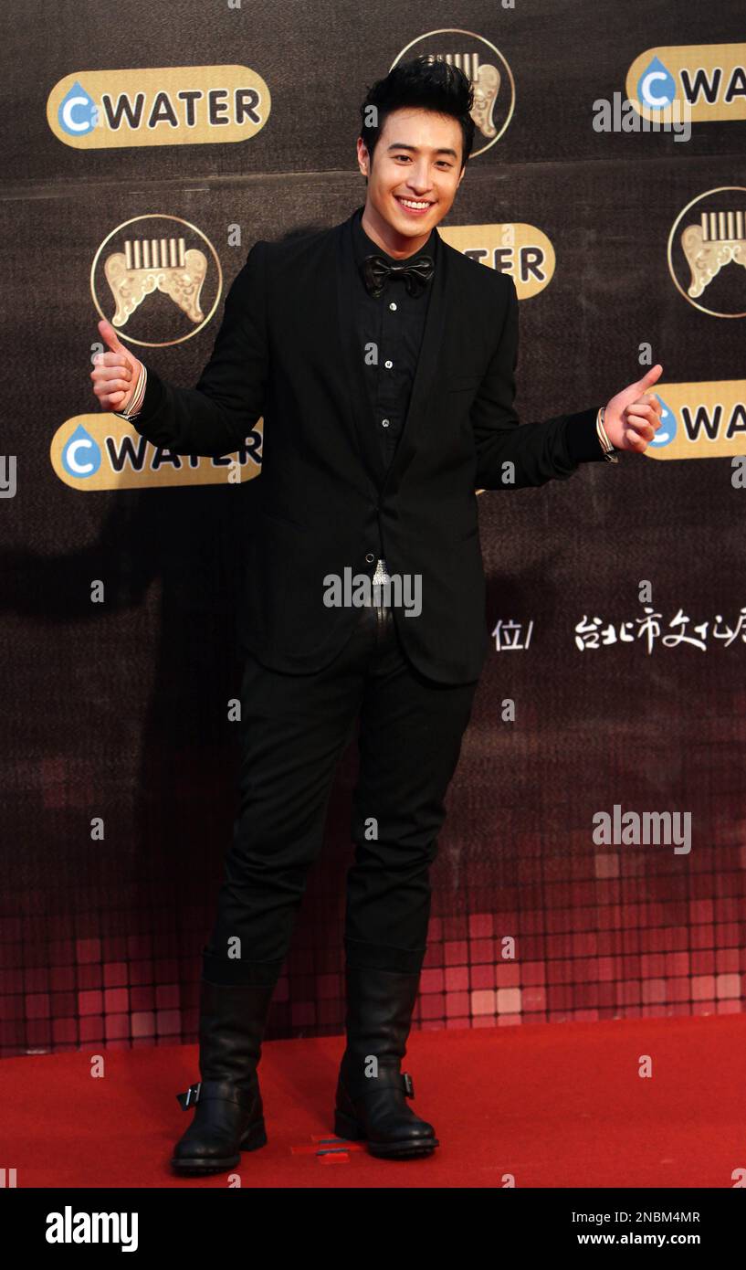 Taiwanese singer Wilber Pan arrives for the 22nd Golden Melody Awards ...
