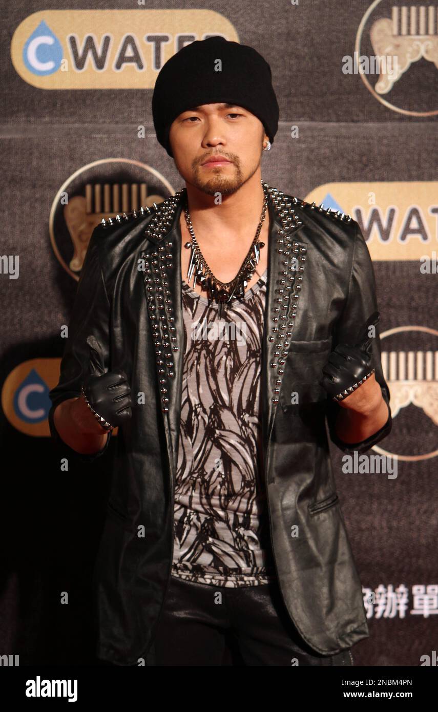 Taiwanese singer Jay Chou arrives for the 22nd Golden Melody Awards in ...