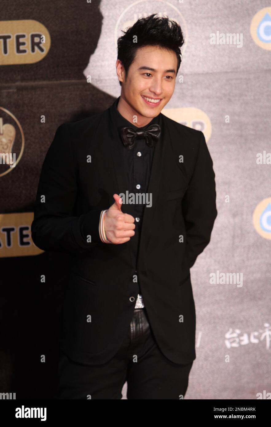 Taiwanese singer Wilber Pan arrives for the 22nd Golden Melody Awards ...