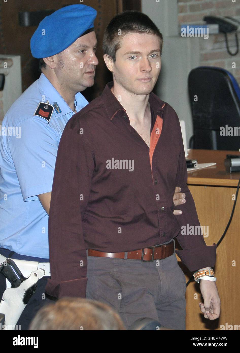 Raffaele Sollecito arrives in court for the appeal trial in Perugia ...