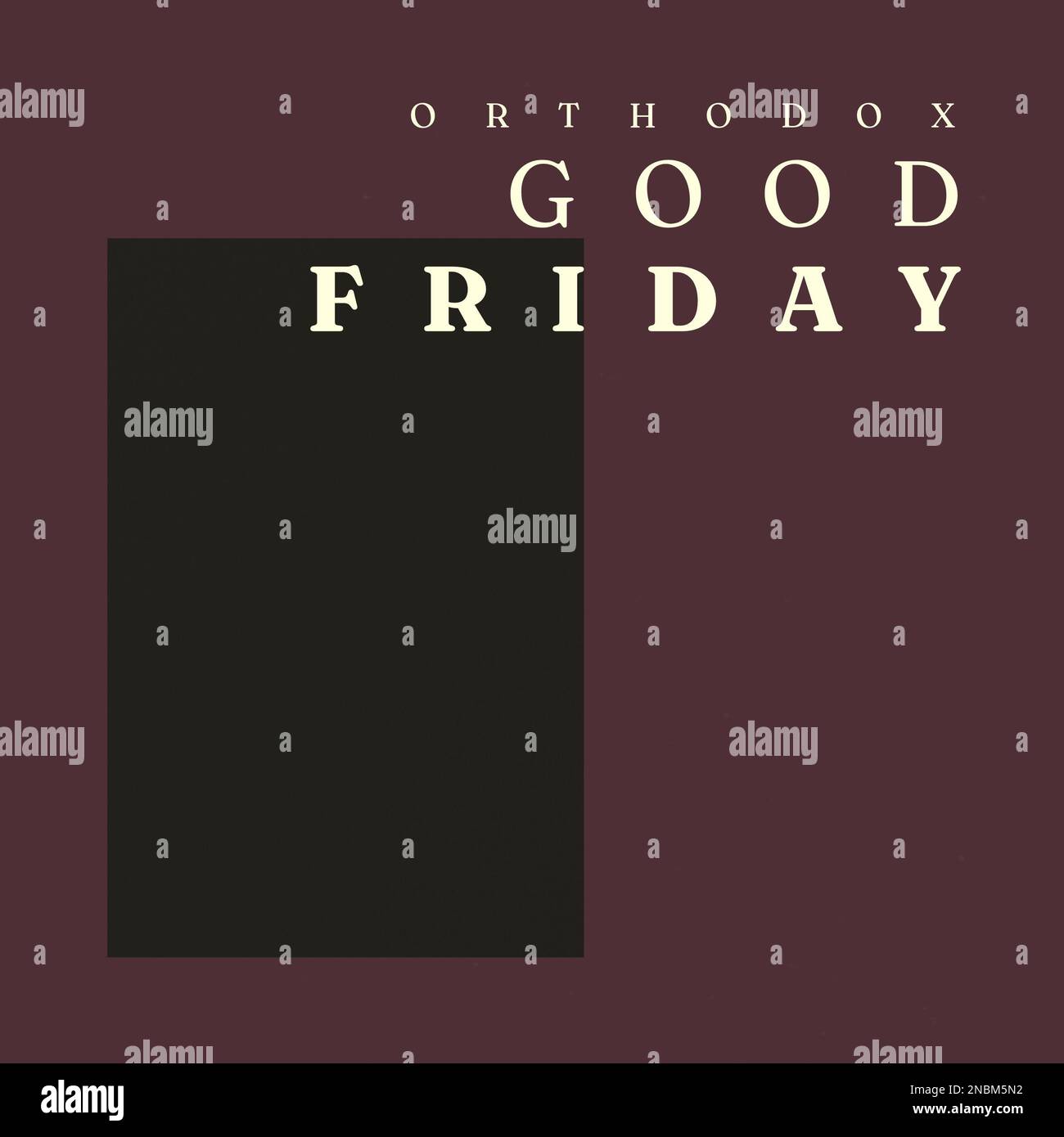 Composition of orthodox good friday text and copy space over grey ...