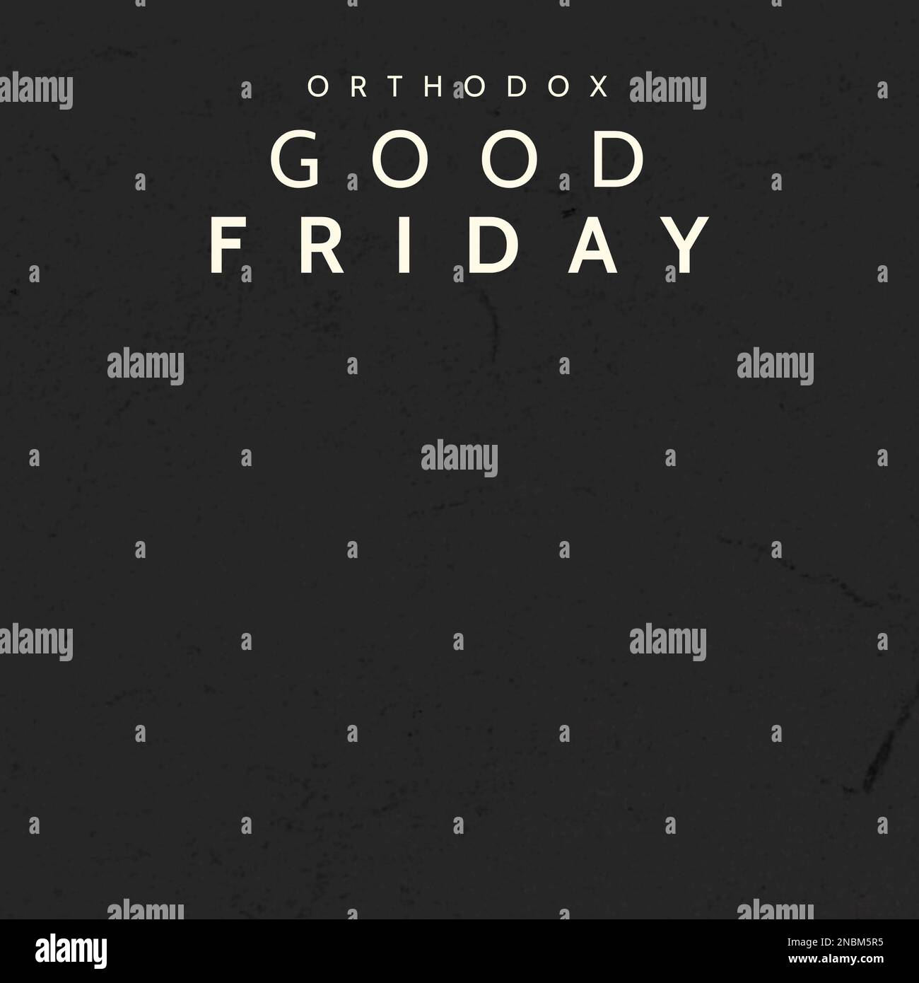 Composition of orthodox good friday text and copy space over grey ...