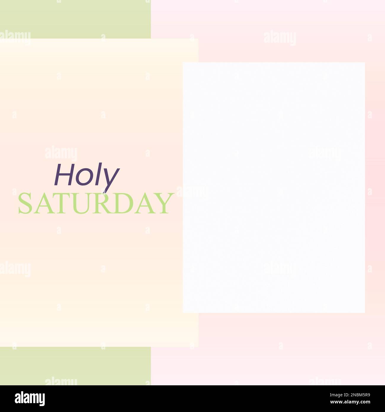 Composition of holy saturday text and copy space over multi coloured ...