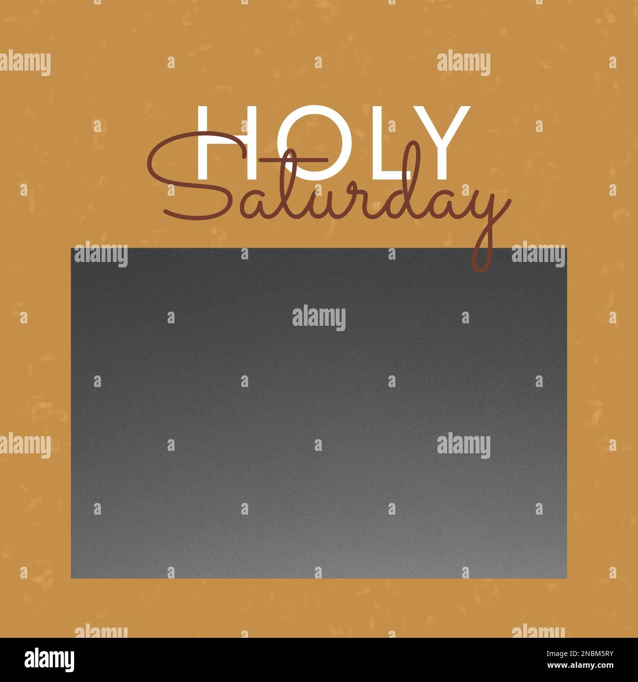 Composition of holy saturday text and copy space over grey background ...