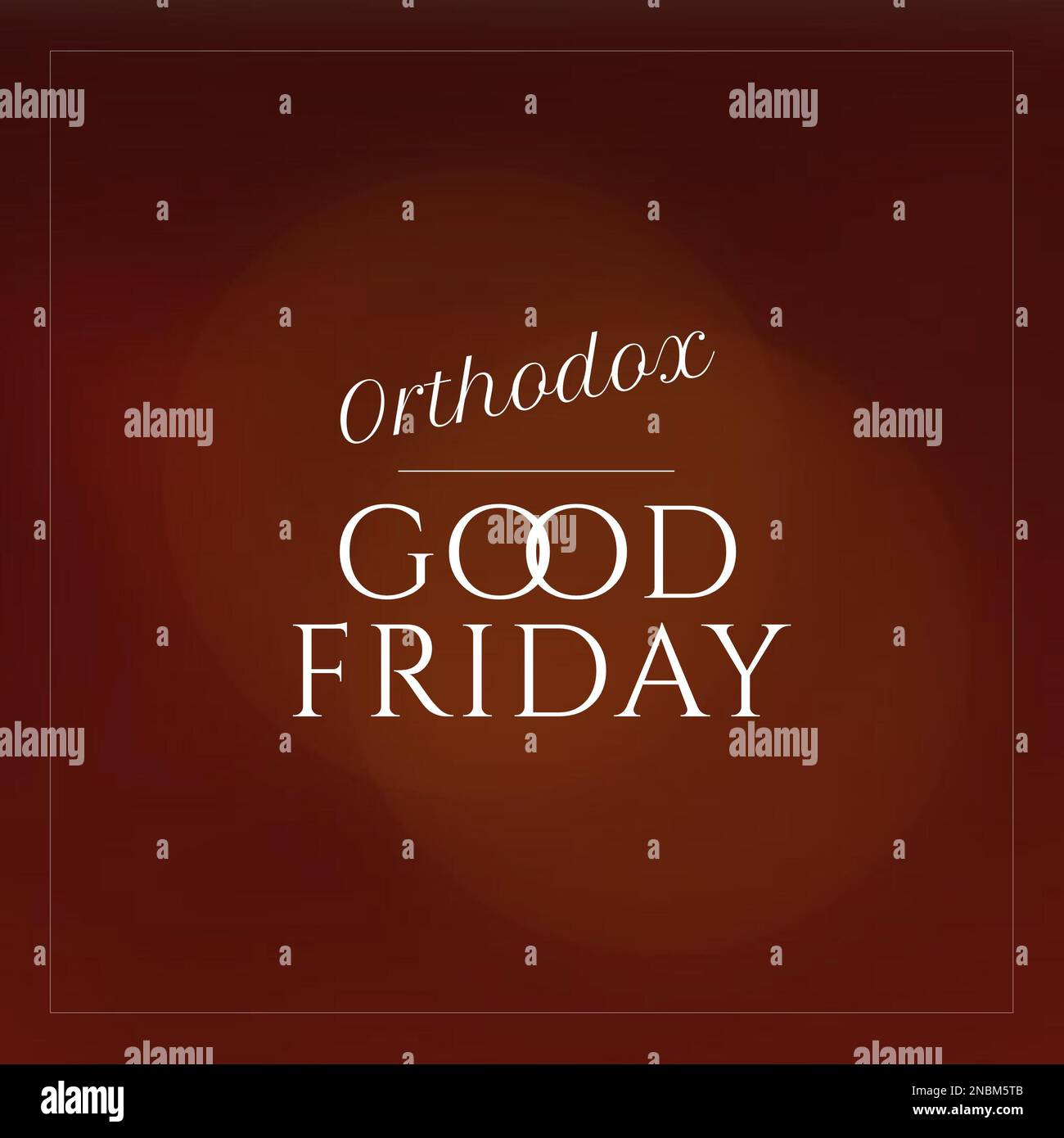 Composition of orthodox good friday text and copy space over brown ...