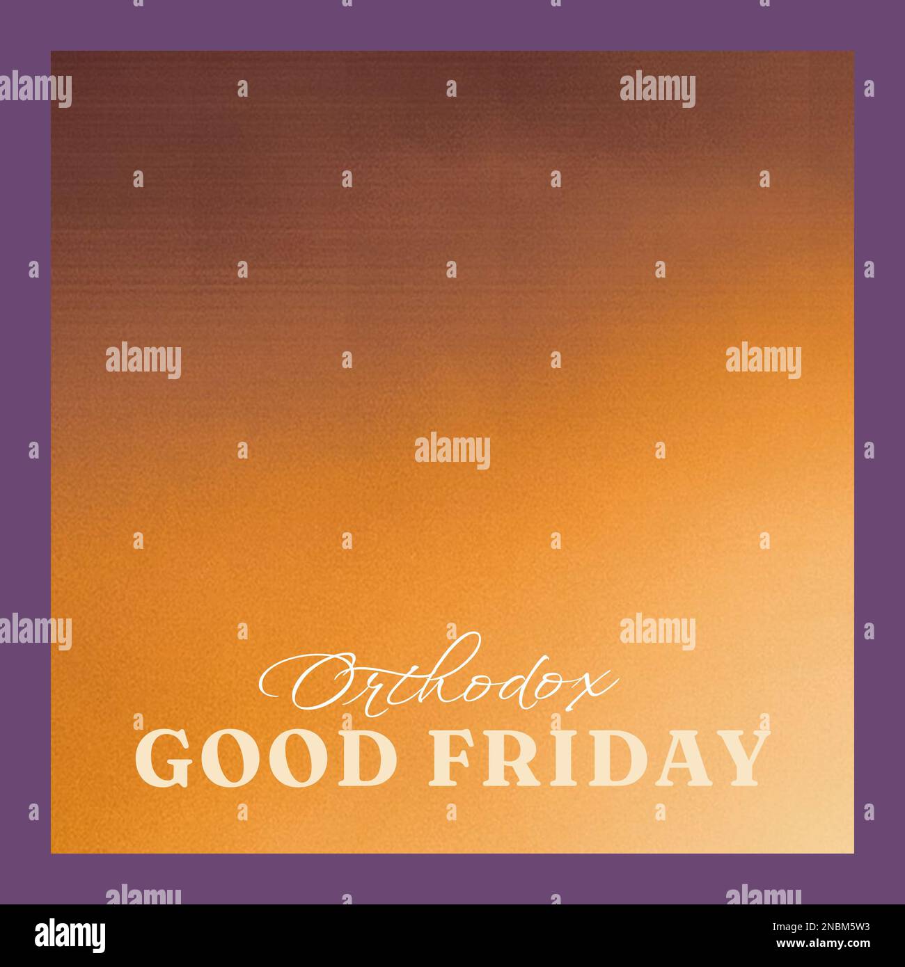 Composition of orthodox good friday text and copy space over orange ...
