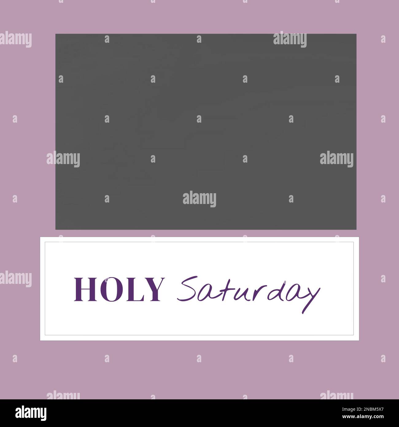 Composition of holy saturday text and copy space over grey background ...