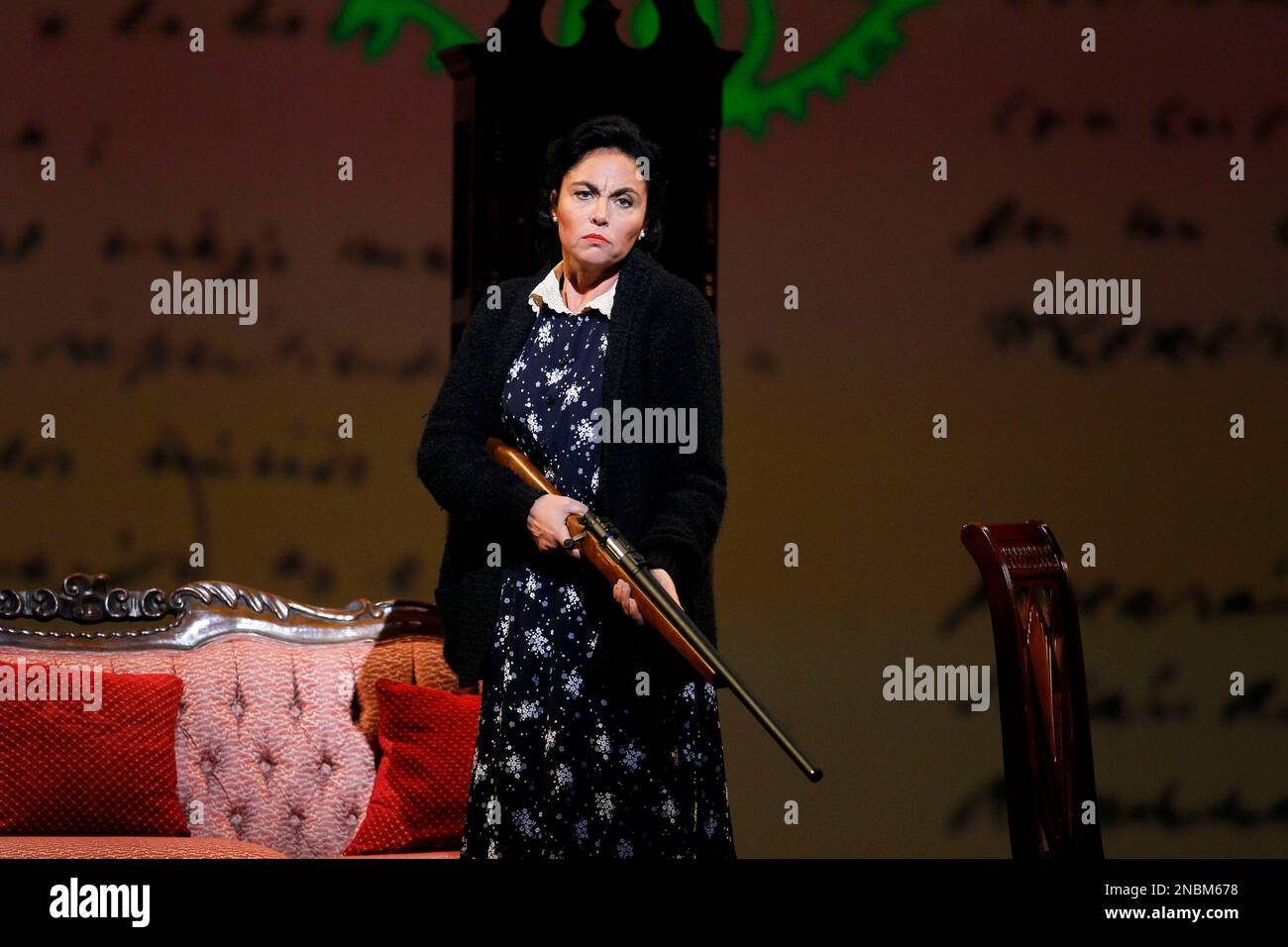 Patricia Fernandez performs during "Il Postino" by the opera's late ...