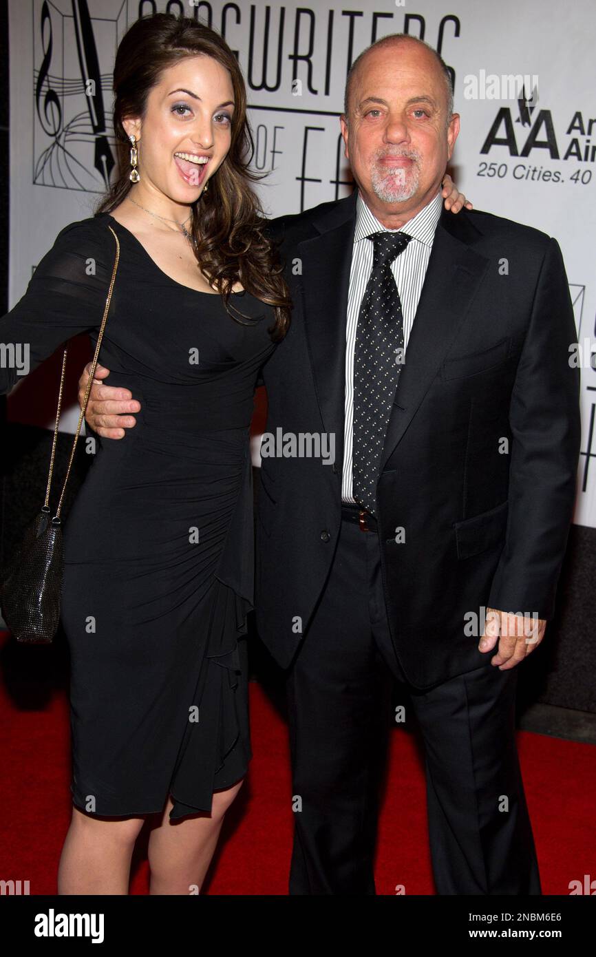 Alexa Ray Joel and Billy Joel arrive at the 42nd Annual Songwriters ...