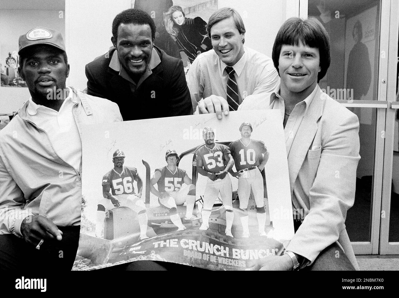 The defensive secondary of the New York Giants football team shown with ...