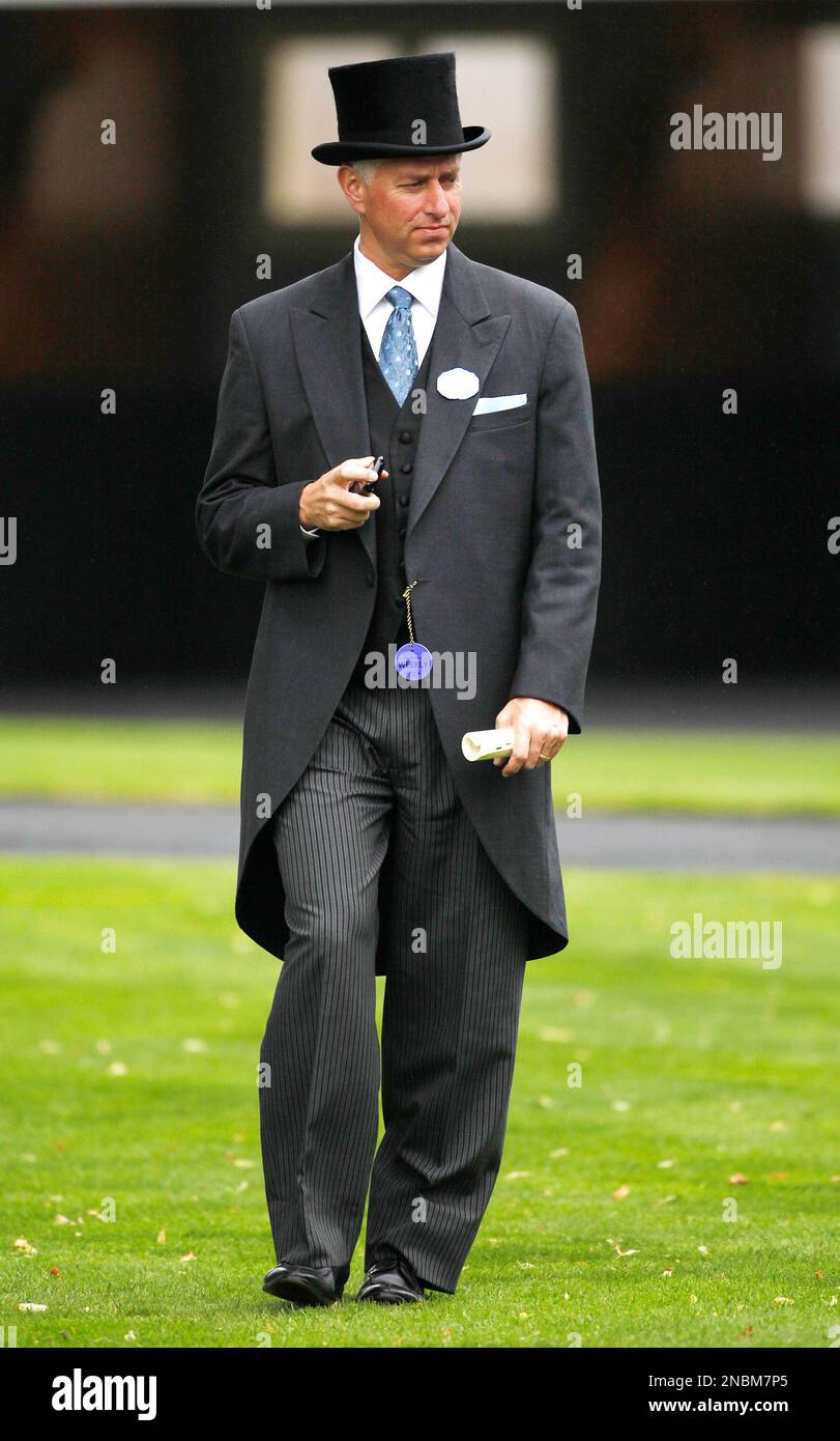 U.S horse race trainer Todd Pletcher is seen in the paddock as he waits ...
