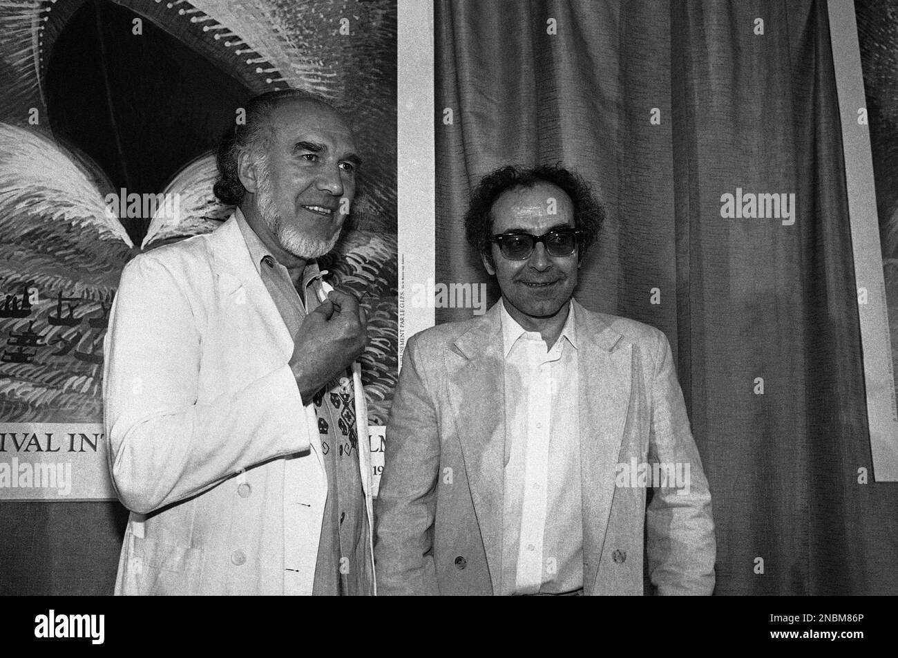 French actor Michel Piccoli, left, shown with French film director Jean ...