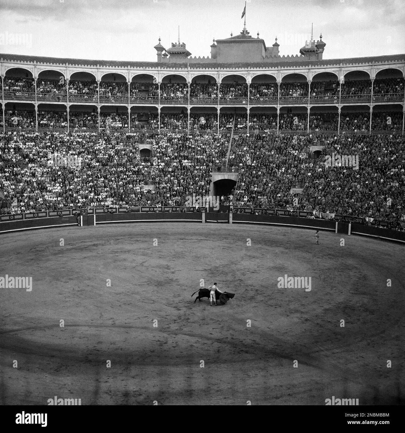 The torero, star of the bull fight, capriciously and apparently fully ...