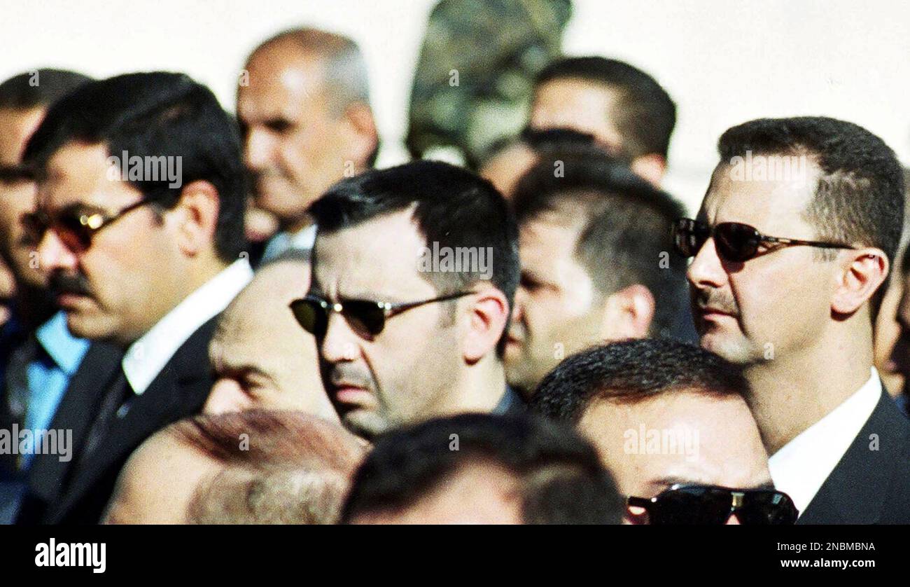 FILE - In this picture taken on June 13, 2000, Syrian President Bashar ...