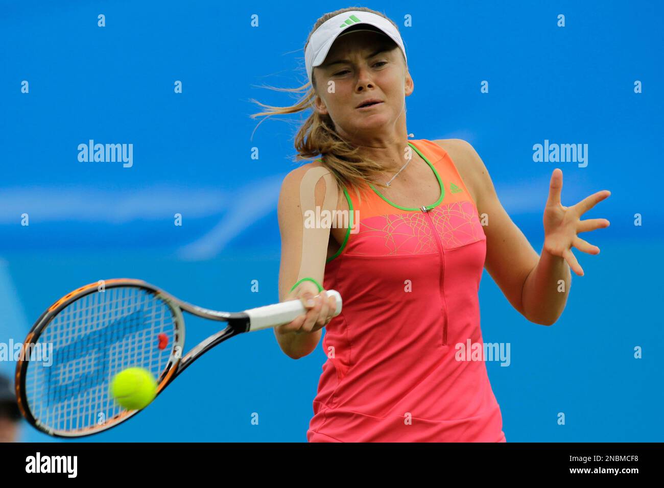Slovakia's Daniela Hantuchova plays a return to U.S.'s Venus Williams ...