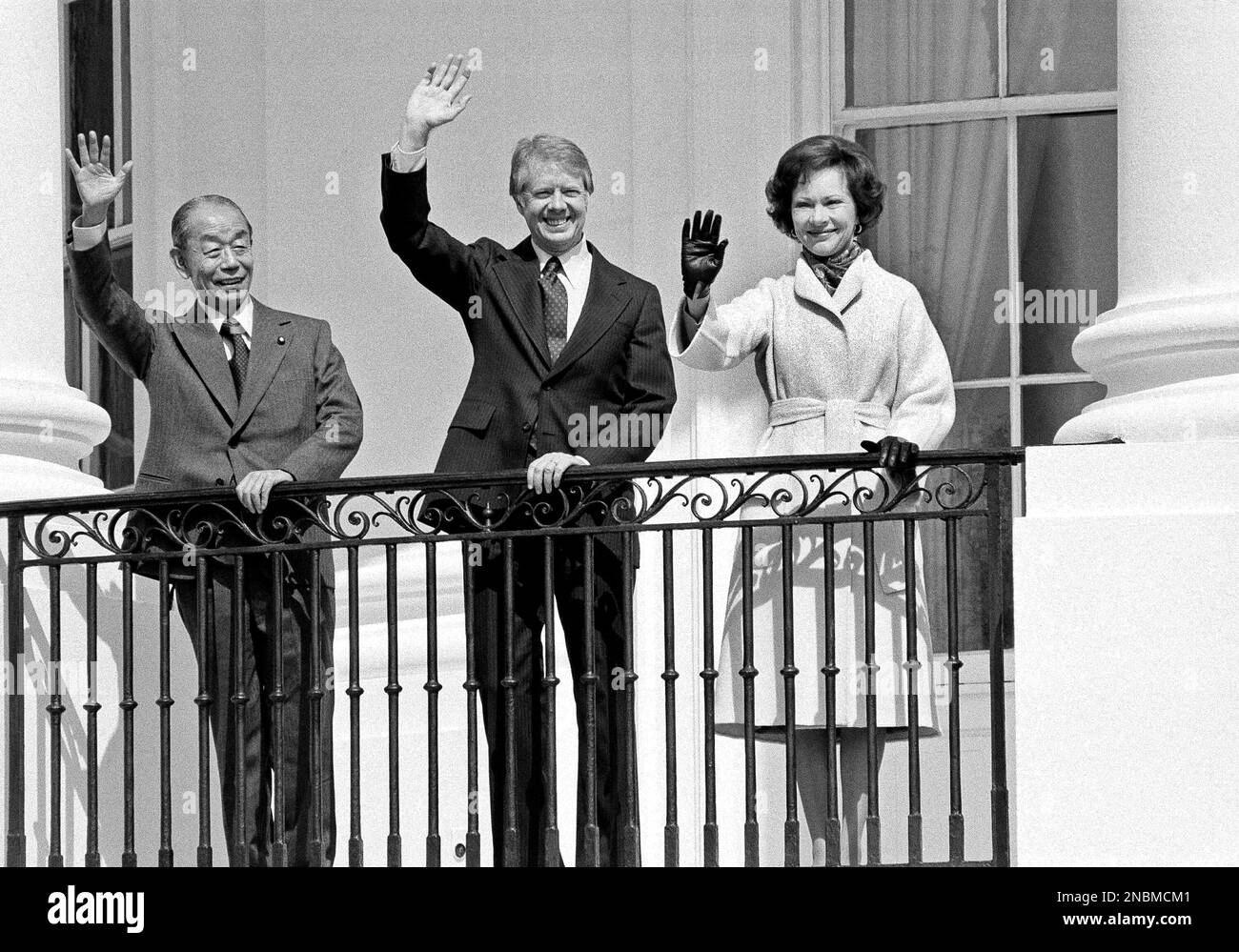 Prime Minister Takeo Fukuda of Japan, President Jimmy and Mrs. Rosalynn ...