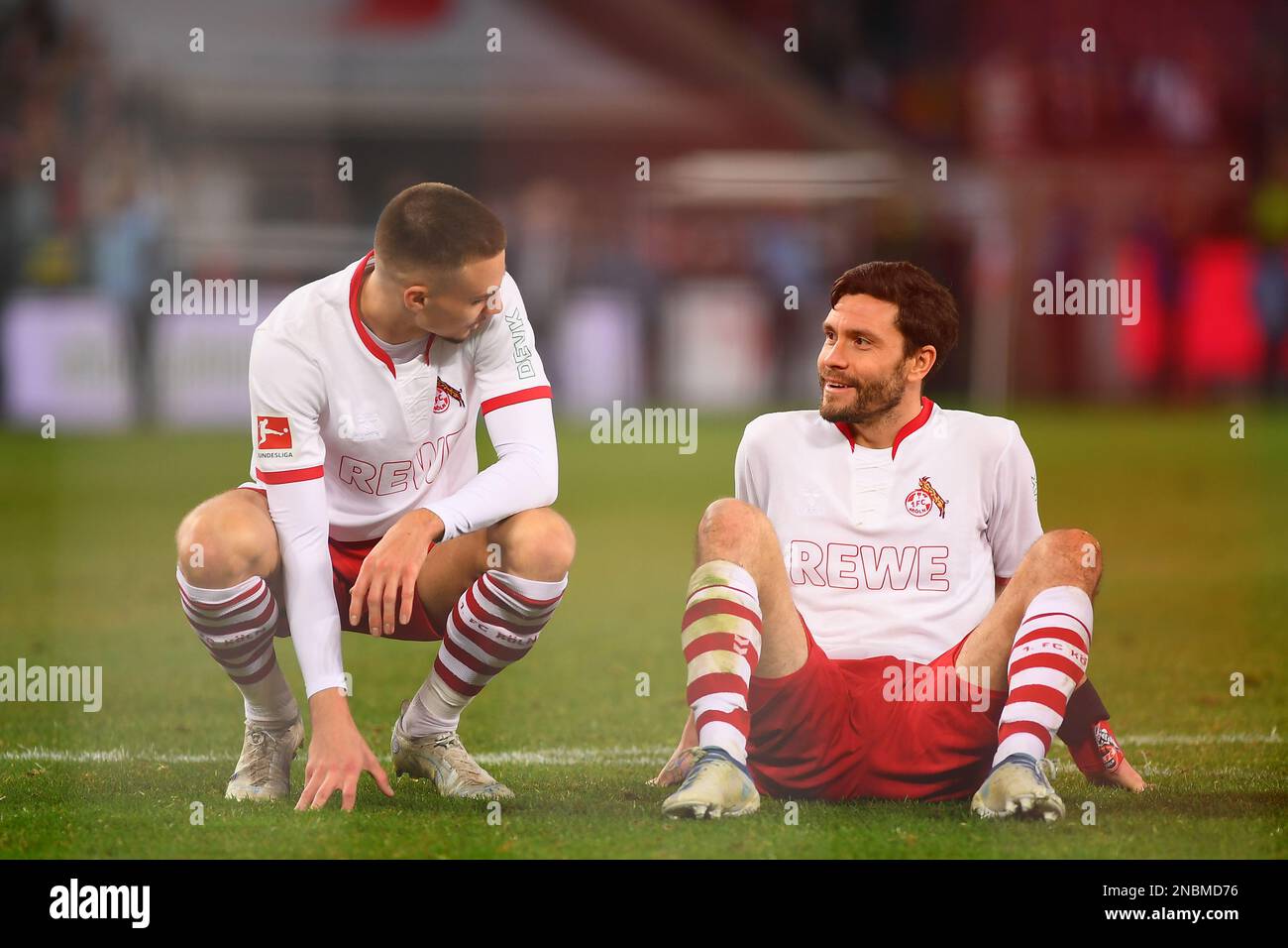 COLOGNE, GERMANY - 12.02.23: Jonas Hector, Tim Lemperle. The match of 1 ...