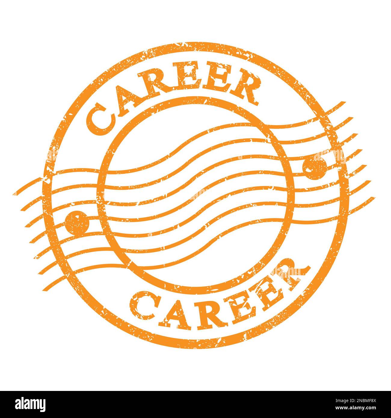 CAREER, text written on orange grungy postal stamp Stock Photo - Alamy